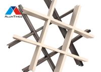 China Powder Coating Aluminum Grid Ceiling 100x100mm for Exhibition Hall Shopping Center for sale