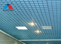 China Powder Coating Aluminum Grid Ceiling 100x100mm for Exhibition Hall Shopping Center for sale