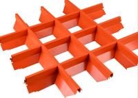 China Square Aluminum Suspended Ceiling Grid 15mm x 50mm Open Cell for Commercial Areas for sale