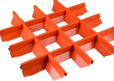 China Square Aluminum Suspended Ceiling Grid 15mm x 50mm Open Cell for Commercial Areas for sale