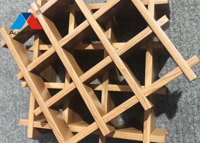 China Fashionable Open Cell Ceiling Tiles , Grid Metal Ceiling Mould Proof Fireproof for sale