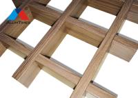 China Fashionable Open Cell Ceiling Tiles , Grid Metal Ceiling Mould Proof Fireproof for sale