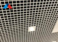 China RAL Color Aluminum Grid Ceiling Perforated Suspended W25 x H80 x L440mm for sale