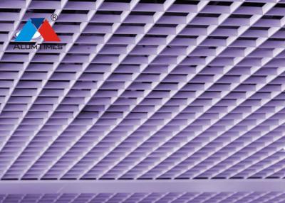China Aluminum Suspended Ceiling Grid 50x50mm 100x100mm Corrosion Resistant for Shopping Center for sale