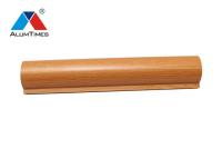 China Wood Look Metal Baffle Ceiling Fireproof O Shape Aluminum Baffle Ceiling 50mm for sale