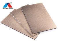 China Fireproof Brush Finish Aluminum Composite Panel for Roof Sandwich Panel 4mm for sale