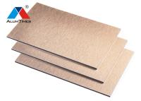 China Fireproof Brush Finish Aluminum Composite Panel for Roof Sandwich Panel 4mm for sale