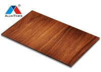 China Wood texture cladding exterior wall PVDF Fireproof and waterproof for 20 years for sale