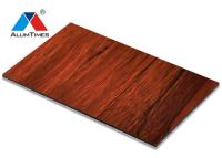 China Wood texture cladding exterior wall PVDF Fireproof and waterproof for 20 years for sale