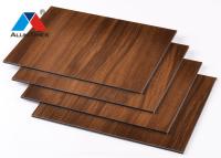 China PVDF Coated Wood Color Aluminum Composite Panel Fireproof 20 Year Outdoor Guarantee for sale