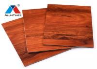 China PVDF Coated Wood Color Aluminum Composite Panel Fireproof 20 Year Outdoor Guarantee for sale