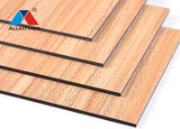 China Wood Look PE Aluminum Composite Panel 4mm for Bathroom Kitchen Balcony Cladding for sale