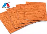 China Fire Retardant Aluminium Composite Panel 4mm Wooden Finish Sandwich Panel for Exterior Cladding for sale