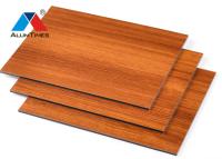 China Fire Retardant Aluminium Composite Panel 4mm Wooden Finish Sandwich Panel for Exterior Cladding for sale