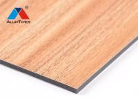China Fire Retardant Aluminium Composite Panel 4mm Wooden Finish Sandwich Panel for Exterior Cladding for sale