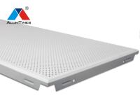 China Aluminum Clip In Perforated Suspended Ceiling Tiles 300x1200mm 0.7mm Thick for sale