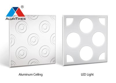 China Aluminum Embossed Perforated Ceiling Board Square Dampproof for sale