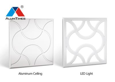 China SGS Clip In Ceiling Aluminum Acoustic Panels 12x12 Perforated Front for sale