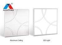 China SGS Clip In Ceiling Aluminum Acoustic Panels 12x12 Perforated Front for sale