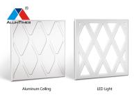 China Moisture Proof Clip In Aluminum Ceiling Panel Fireproof 600x600mm 0.6mm for sale