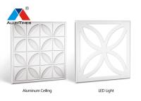 China Noiseproof Perforated Metal Ceiling Panels Round Hole Punched 300x1200mm for sale