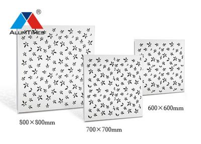 China Recycled Aluminum Clip In Metal Ceiling Tiles White 600x600mm for Office Buildings for sale