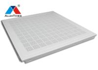 China Half Plain Pattern Metal Clip In Ceiling 600x600mm 1.8mm Hole Dia Lightweight for sale