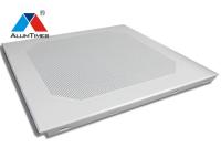 China Half Plain Pattern Metal Clip In Ceiling 600x600mm 1.8mm Hole Dia Lightweight for sale