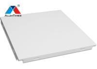 China Aluminum Clip In Ceiling Tiles 300x300mm Flat Plain Powder Coated 0.7mm for sale