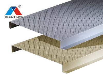 China C Shape Perforated Aluminium Linear Ceiling 0.8mm 1.2mm Suspended Waterproof for sale