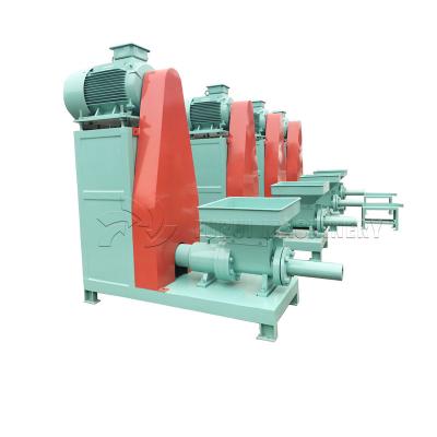China Screw Type Charcoal Making Machine 200-400kg/h Biomass Briquetting Press with 18.5-22KW Motor for sale