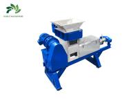 China Blue Dewatering Screw Press Machine for Food Waste Recycling 12r/min with 304 Stainless Steel Construction and 0.2-15T Capacity for sale