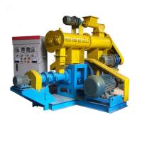 China High Capacity Floating Fish Feed Pellet Machine Screw Type 120-2000 kg/h with 15-132 kW Power for sale