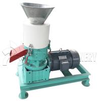China Rice Husk Poultry Feed Pellet Making Machine 200mm Die Diameter with CE ISO Certification 110-140kg/h Output for sale
