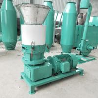 China Rice Husk Poultry Feed Pellet Making Machine 200mm Die Diameter with CE ISO Certification 110-140kg/h Output for sale