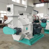 China Ring Die Wood Pellet Machine 40-1800 kg/h Capacity with 6-12mm Pellet Diameter for Biomass Fuel Production for sale