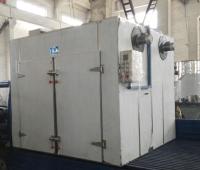China Stainless Steel Industrial Food Dehydrator Tray Dryer Machine 120kg Capacity with 0.45+15kW Power for sale