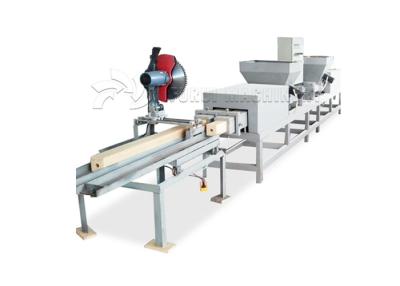 China 16kW Wood Block Making Machine with Hydraulic Press System - 4-6m³/24h Capacity, Custom Block Sizes 75-145mm for sale
