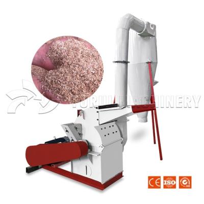 China Industrial Hammer Grinder Wood Crusher 45 kW Power with 1000-1500 kg/h Capacity for Biomass Processing for sale