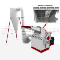 China Steel Wood Chip Crusher with 22kW-37kW Motor Power and 600-1500 kg/h Capacity for Biomass Processing for sale