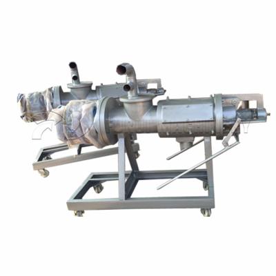 China Stainless Steel Manure Dewatering Machine 5-20 m³/h Capacity with 380V Motor for Solid Liquid Separation for sale