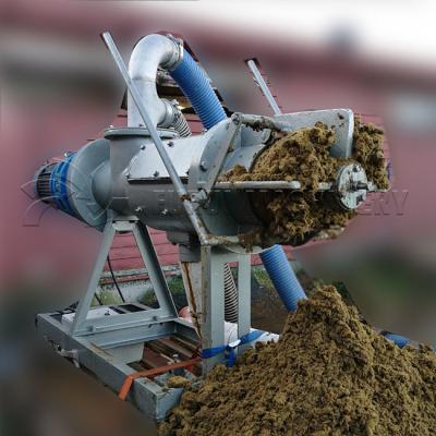 China Chicken Manure Dryer Machine Screw Press Separator 5-20 m³/h Capacity 380V Industrial Grade for sale