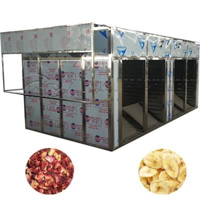 China Stainless Steel Industrial Fruit Dehydrator Machine 60-480kg Capacity with 0.45-45kW Power for Food Processing for sale