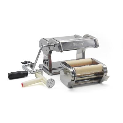China Shule Manual Pasta Machine Set With 4 Cutters 0.01-0.1 Inch Dough Sheet for sale