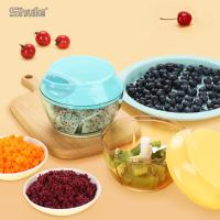 China Multi Functional Kitchen Vegetable Chopper Polypropylene Pull String Chopper for sale