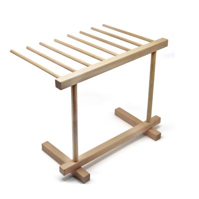 China Beechwood Pasta Drying Rack Hold 1lb Fresh Pasta Holder For Kitchen for sale