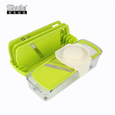 China Multifunction Onion Vegetable Chopper ABS AS Plastic Vegetable Slicer With Container 1.2L for sale