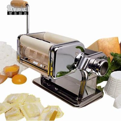 China Dual Bladed Ravioli Pasta Machine Adjustable Stainless Steel Ravioli Maker for sale