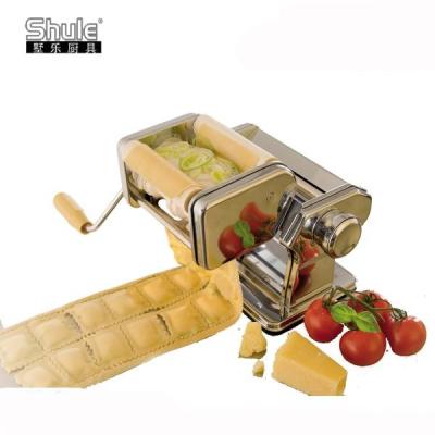 China Shule Home Use Portable Smart Hand Operated Dumpling Pasta Making Machine Maker for Making Fresh Dumpling for sale