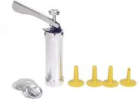 China Stainless Steel Biscuit Press Machine Customized Logo Churro Maker Gun for sale